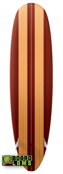 Cherry & Maple Veneer Woodgrain surfboard graphics, Printed Fiberglass ...