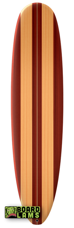 Cherry & Maple Veneer Woodgrain surfboard graphics, Printed Fiberglass ...