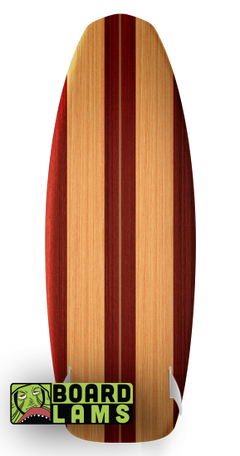 Cherry & Maple Veneer Woodgrain surfboard graphics, Printed Fiberglass ...