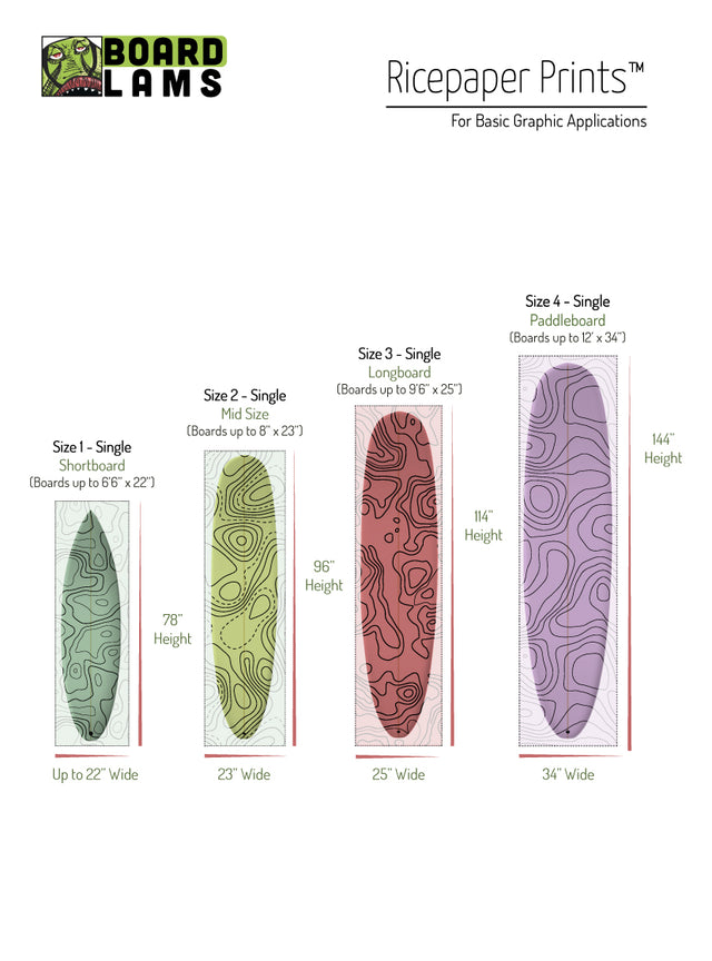 Ricepaper printing by BoardLams.com